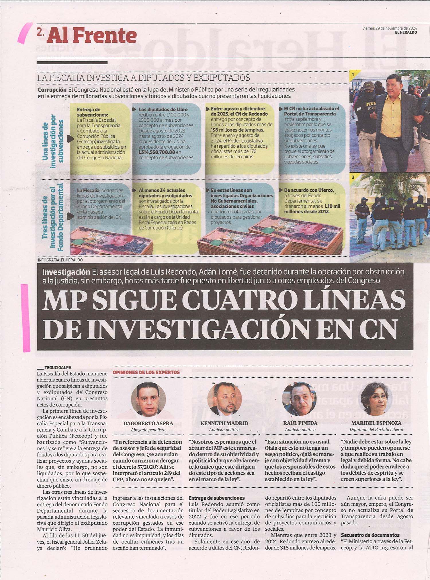 MP sigue cuatro líneas de investigación en CN – Hemeroteca – Virtual – TSC